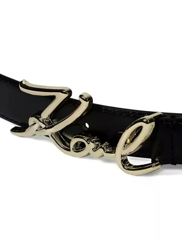 Karl Lagerfeld K/signature Leather Belt