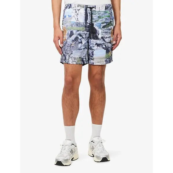 PELLADOR Graphic Print Swim Shorts
