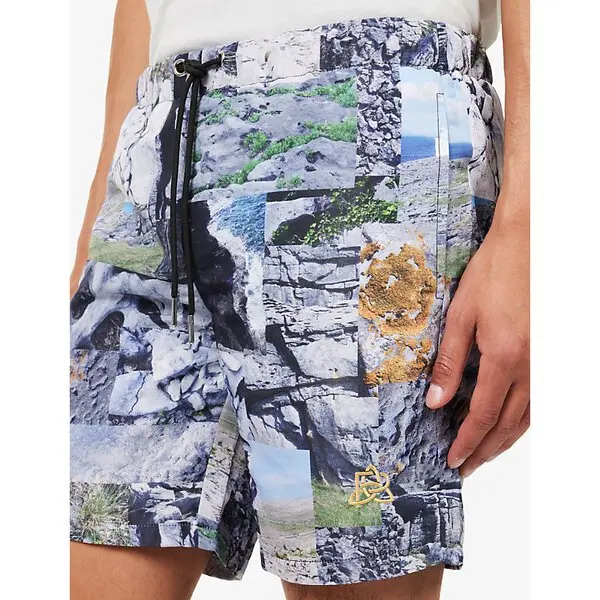 PELLADOR Graphic Print Swim Shorts