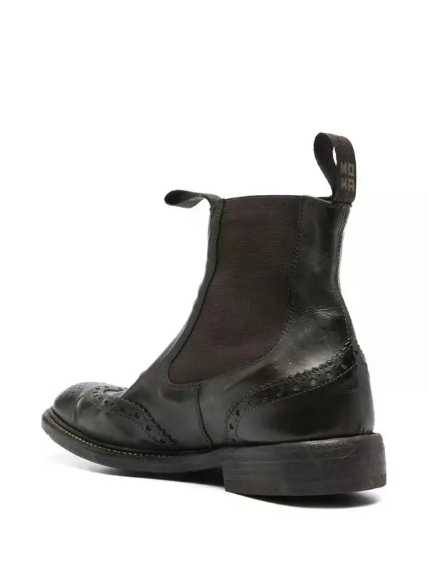 Moma Brogue Detail Chelsea Boots