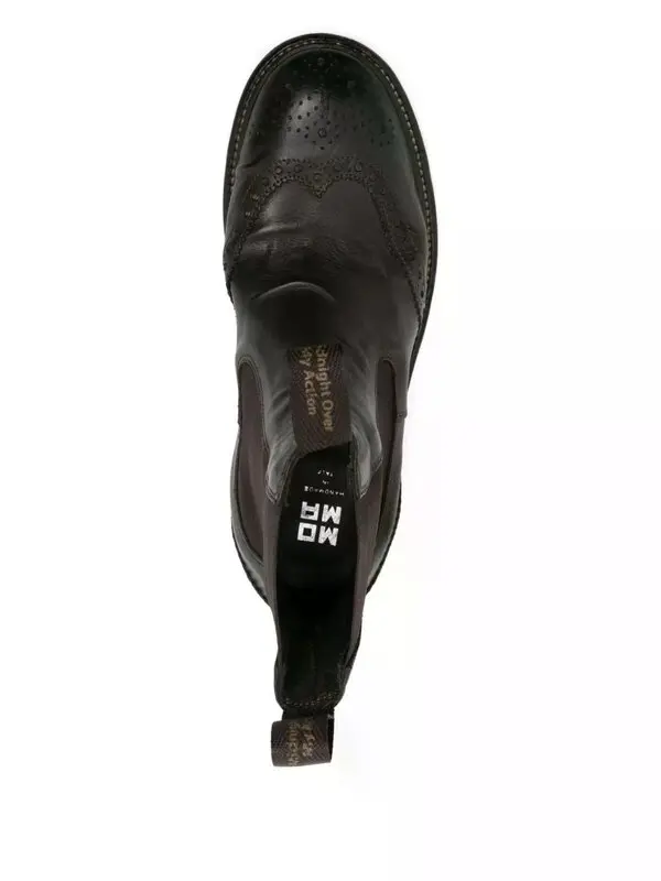Moma Brogue Detail Chelsea Boots