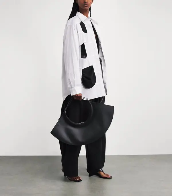 Issey Miyake Medium Leather Fin Bag