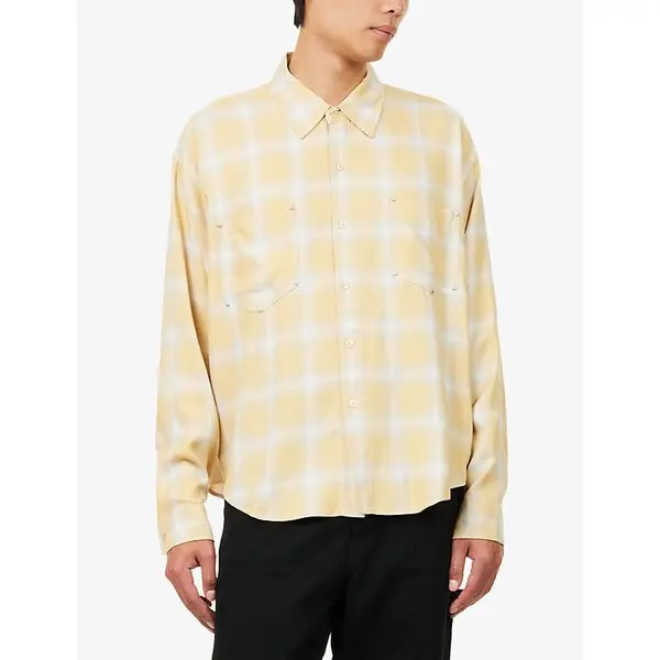 COLE BUXTON Western Check Woven Shirt