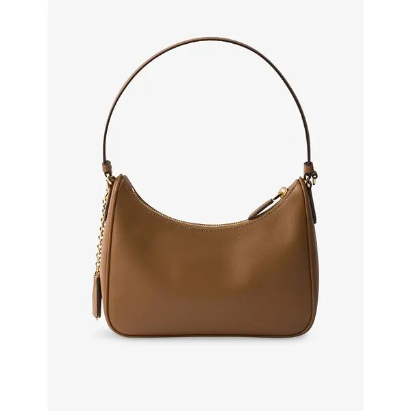 Prada Re-edition 2005 Saffiano Leather Shoulder Bag - Brown