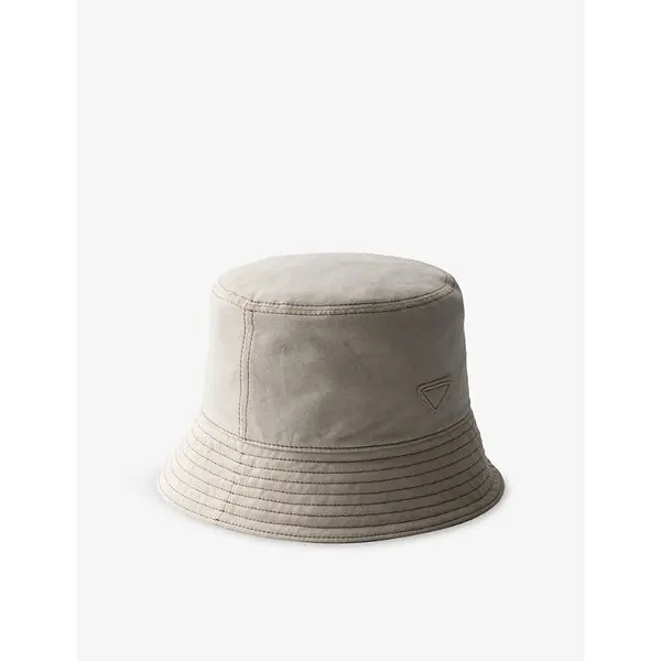 Prada Logo-plaque Denim Bucket Hat