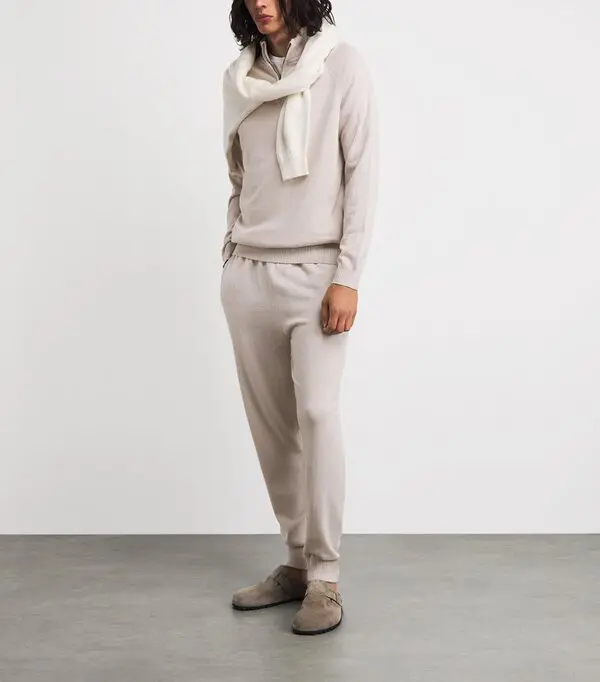Derek Rose Cashmere Finley Sweatpants - Neutral
