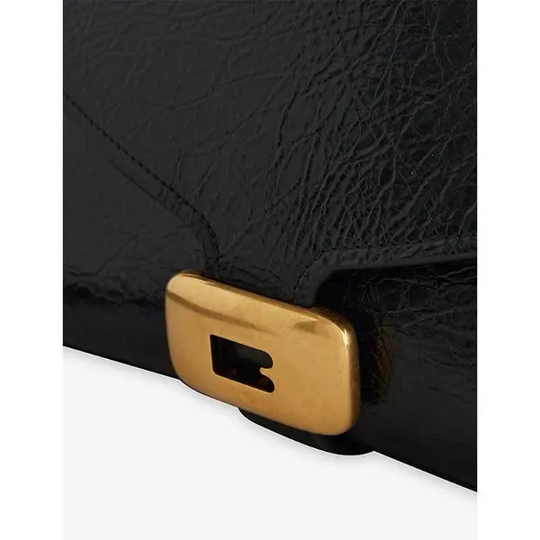 Balenciaga Medium Leather Shoulder Bag - Black