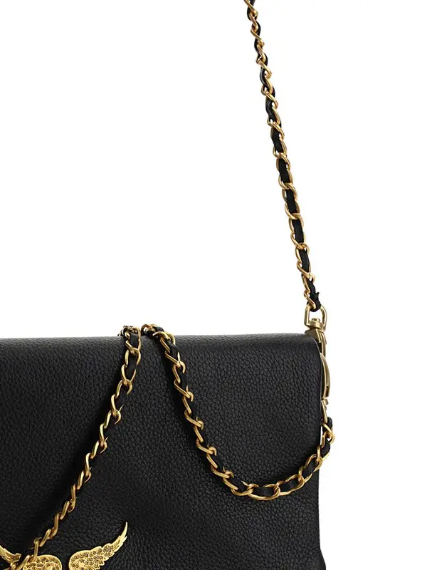 Zadig&Voltaire Voltaire Rock Logo Plaque Clutch Bag
