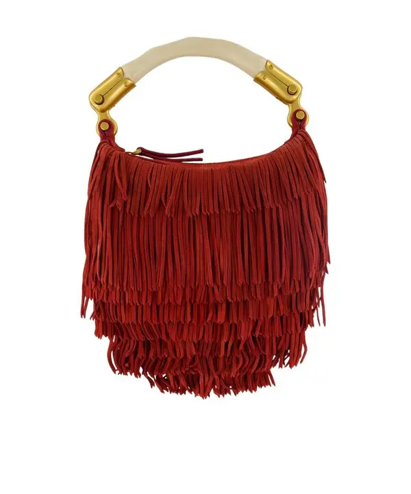 Balmain Fringe Clutch Bag