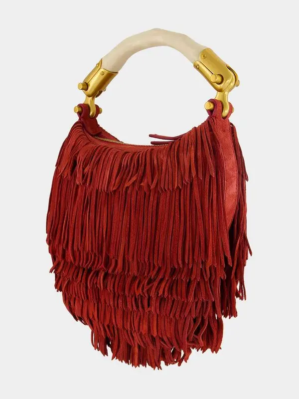 Balmain Fringe Clutch Bag