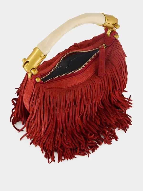 Balmain Fringe Clutch Bag