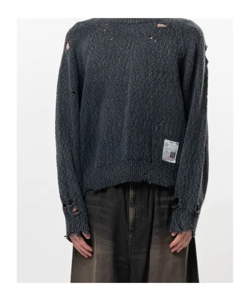 Mihara Yasuhiro Distressed Knit Sweater