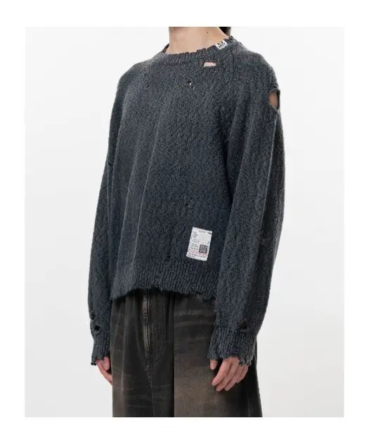 Mihara Yasuhiro Distressed Knit Sweater