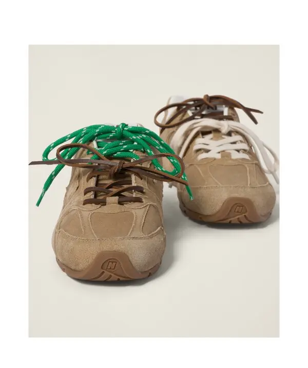 Miu Miu X New Balance 530 Sl Lace-up Sneakers - Ecru