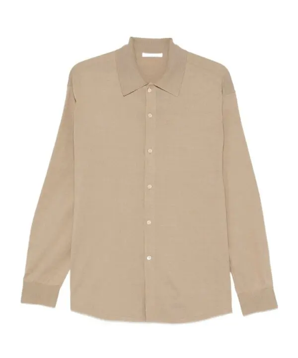 Auralee Tussah High-gauge Silk Cardigan
