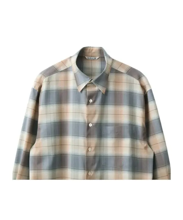 Auralee Long Sleeve Shirt - Light Brown