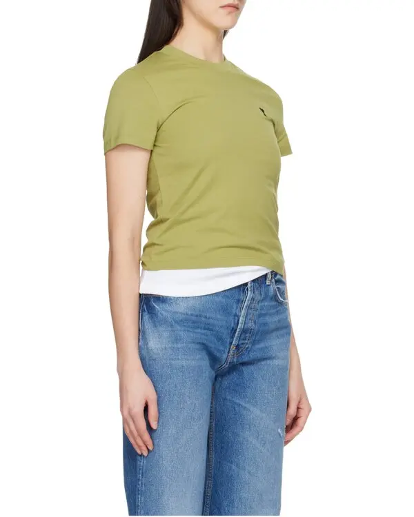 AMI Paris De Coeur Crewneck T-shirt - Matcha