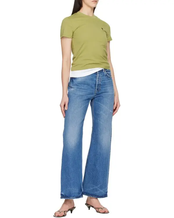 AMI Paris De Coeur Crewneck T-shirt - Matcha