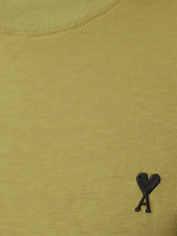 AMI Paris De Coeur Crewneck T-shirt - Matcha