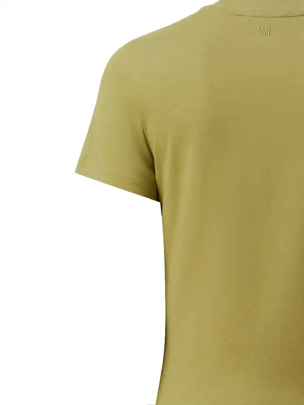 AMI Paris De Coeur Crewneck T-shirt - Matcha