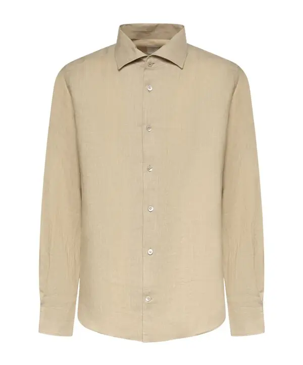 Eleventy Classic Long-sleeve Shirt - Nude