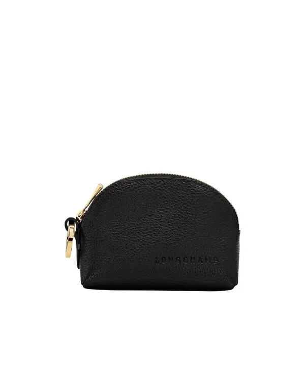 Longchamp Le Foulonné Coin Purse - Black