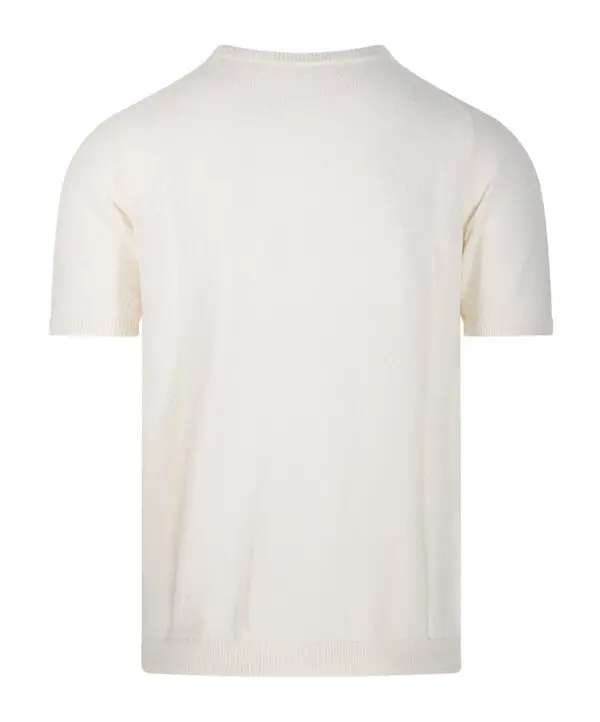 ROBERTO COLLINA Round Neck Short Sleeve Sweater