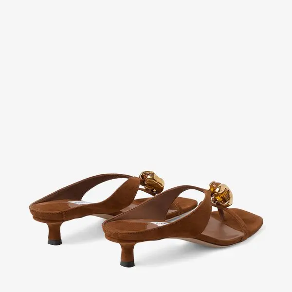 JIMMY CHOO Open-toe High-heeled Sandals With Resin Stone Embellishment