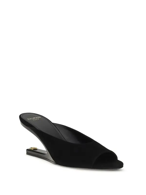 Balmain Open-toe Wedge Heeled Sandals