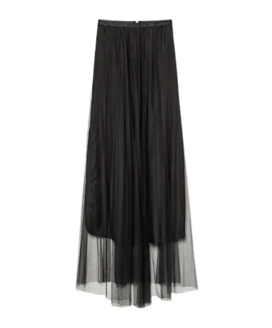FORTE_FORTE Pleated Tulle Skirt