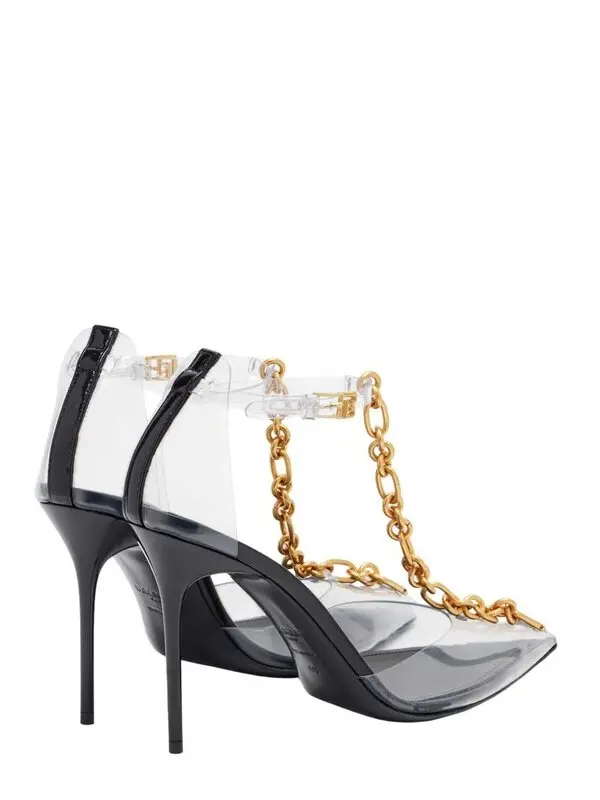 Balmain Chain-link Transparent Pumps