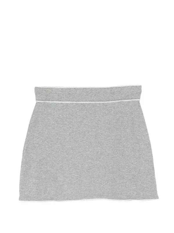 MARINE SERRE Drawstring Jersey Midi Skirt