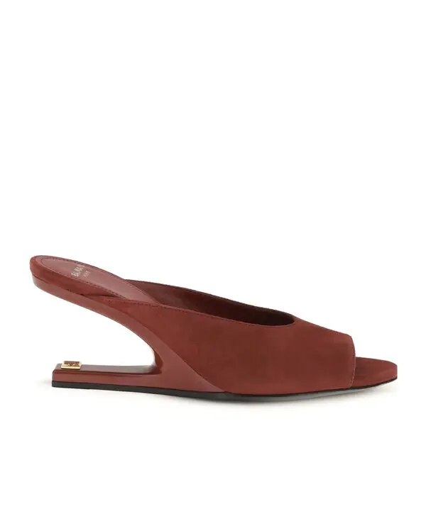 Balmain Open-toe Wedge Heeled Sandals
