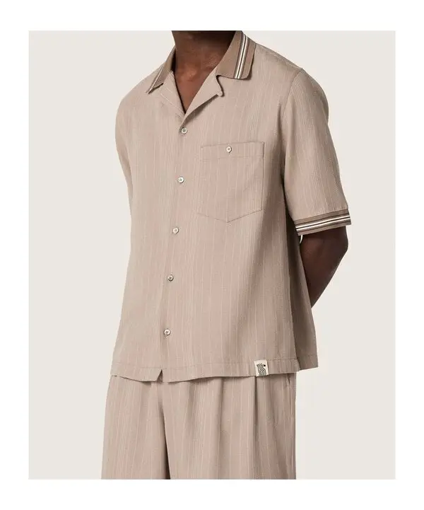 GOLDEN GOOSE Short Sleeved Striped Shirt