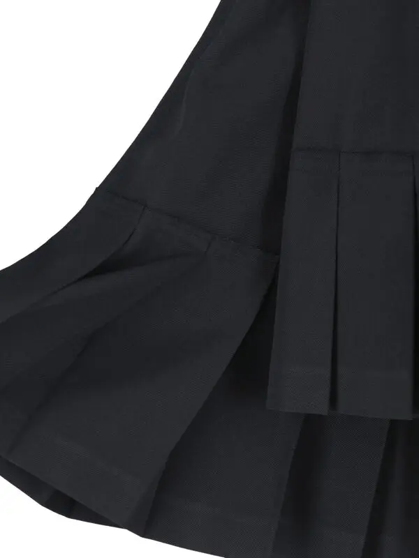 Comme Des Garçons Asymmetric Pleated Midi Skirt