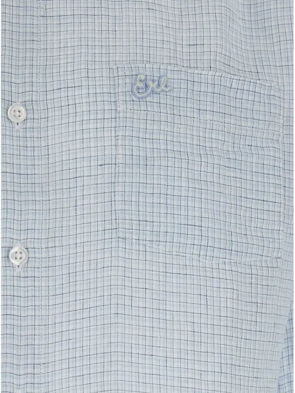 ERL Relaxed Check Linen Shirt
