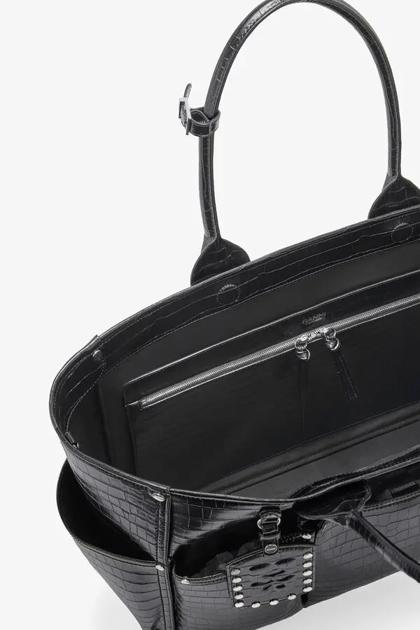 GANNI Posy Bag In Croco