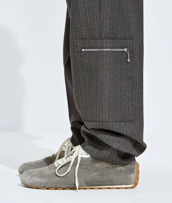 Bottega Veneta Orbit Flash Sneakers - Basalt/glaicer