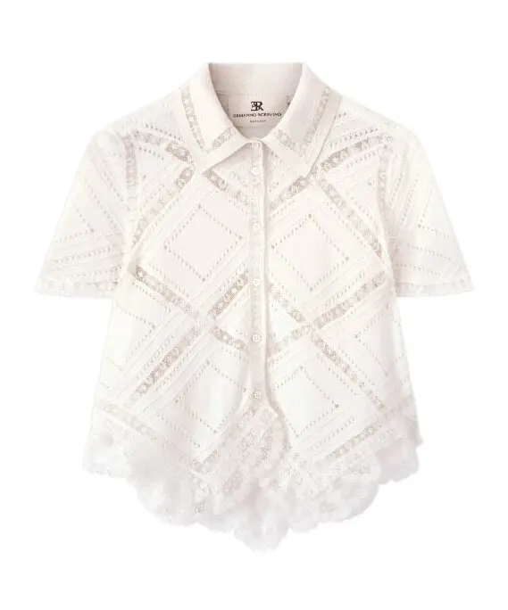 Ermanno Scervino Short-sleeve Lace Shirt