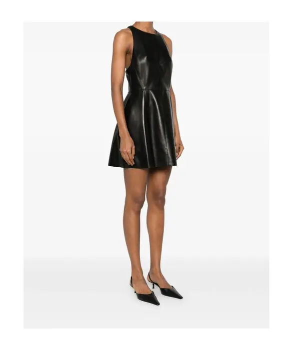 Givenchy Sleeveless Leather Mini Dress - No
