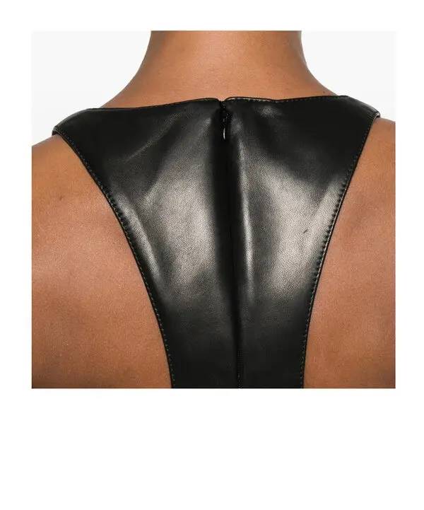 Givenchy Sleeveless Leather Mini Dress - No