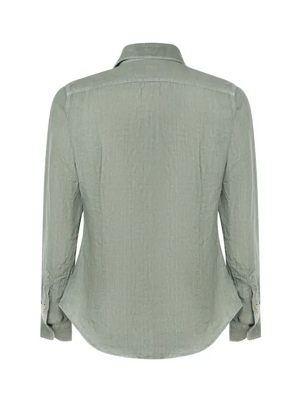 Eleventy Textured Long-sleeve Shirt - Gray