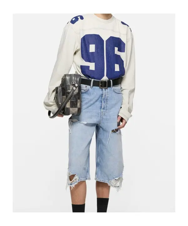 Acne Studios Distressed Denim Shorts