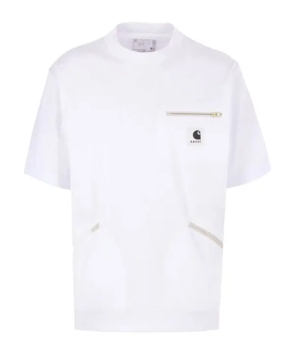 Sacai X Carhartt Wip Jersey T-shirt - White
