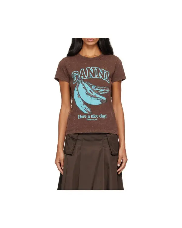 GANNI Future Banana Graphic T-shirt