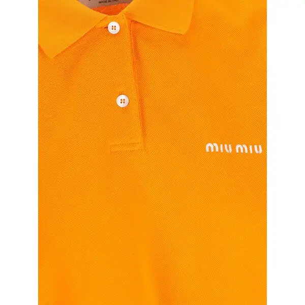 Miu Miu Logo Piqué Polo Knitted Top