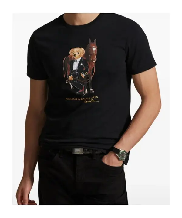 Polo Ralph Lauren Bear Printed Crewneck T-shirt