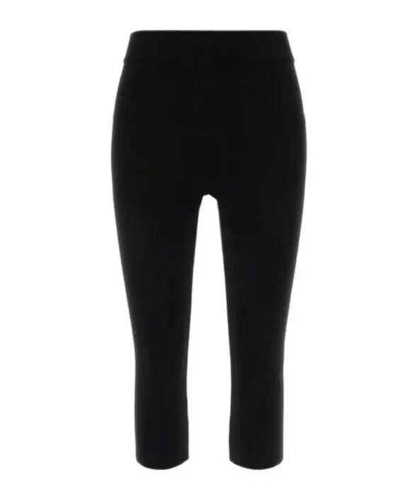 Magda Butrym Capri Knit Pants - Black