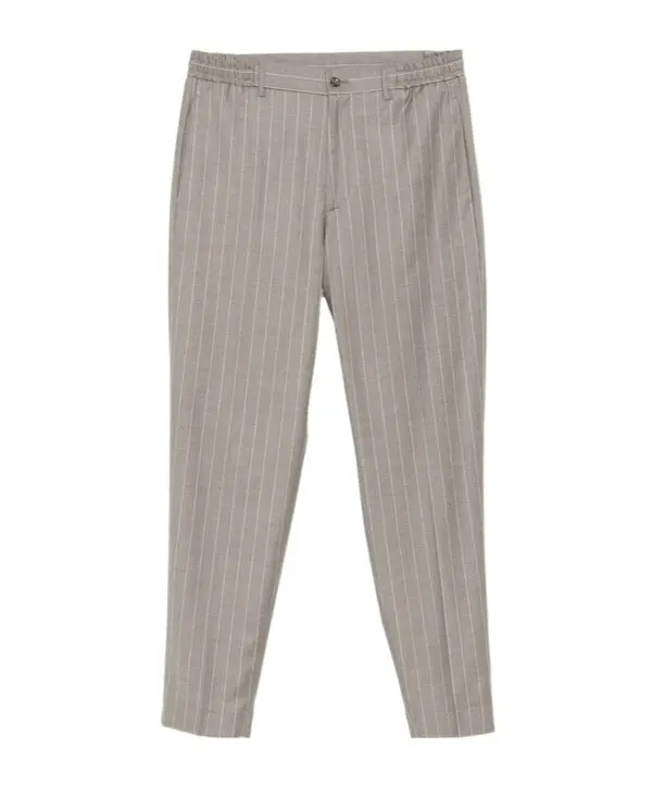 Tagliatore Pinstriped Casual Pants - Grey