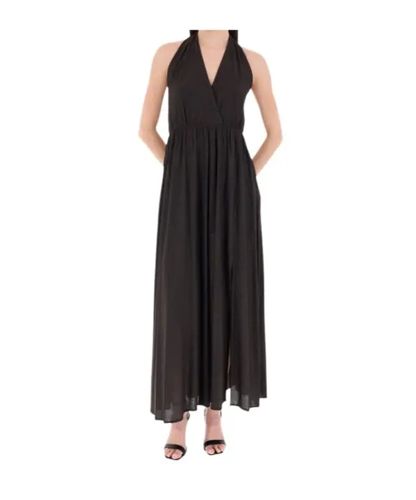 Liu Jo Halterneck Maxi Dress With Slits